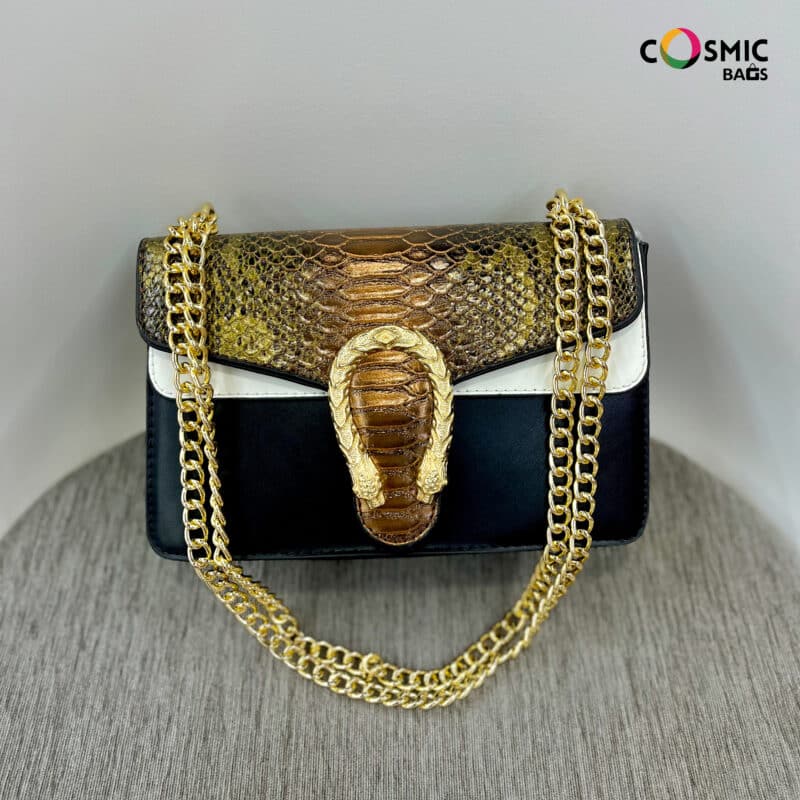 Snake Leather Bag Old Bronze | Buy Now at Cosmic Bags