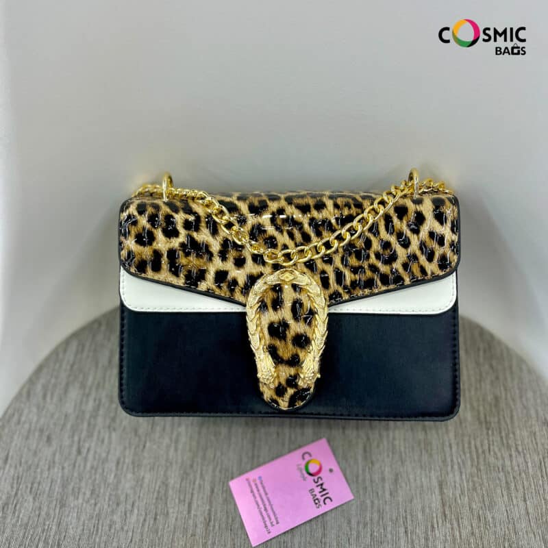 Snake Leather Bag Old Tiger Print | Buy Now at Cosmic Bags